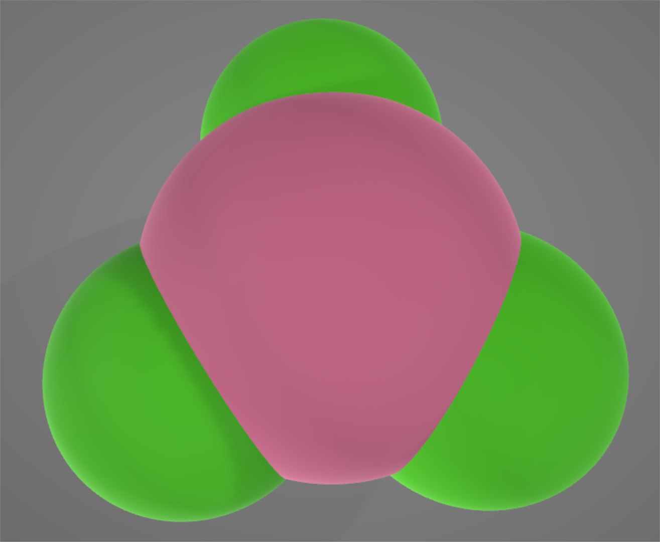 3D Model Molecule Boron Triflouride Bf3 - TurboSquid 1398171