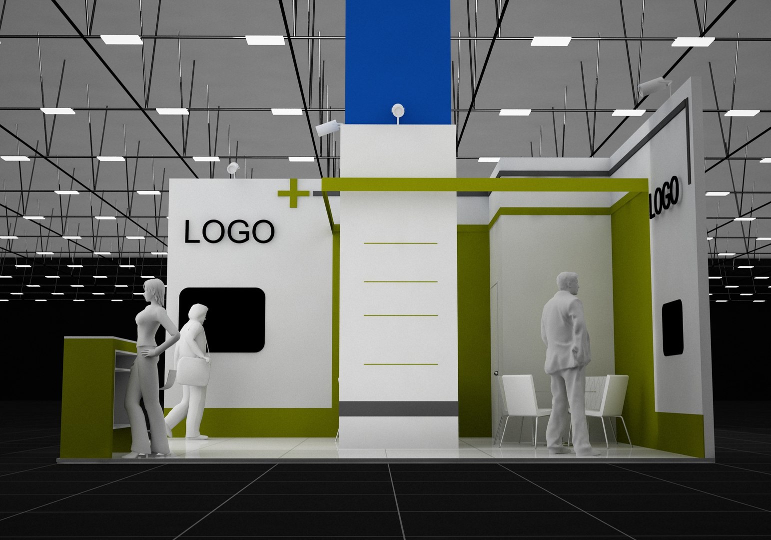 3D Exhibition Stand - TurboSquid 2080709