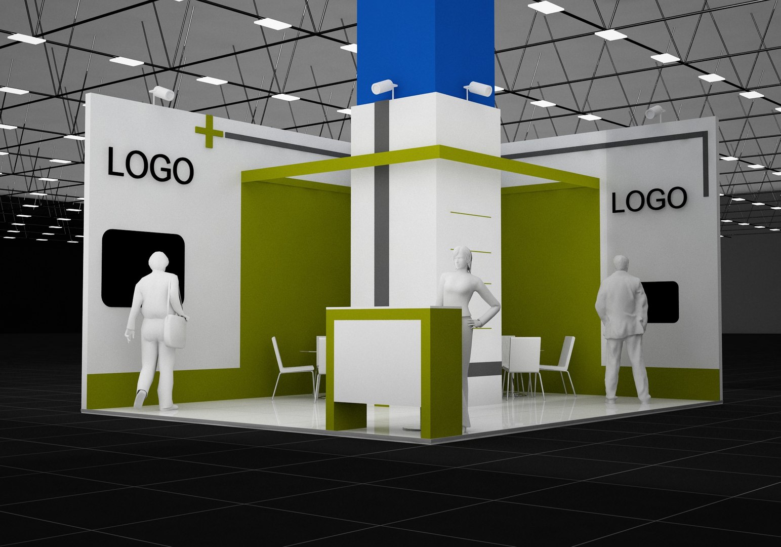 3D Exhibition Stand - TurboSquid 2080709