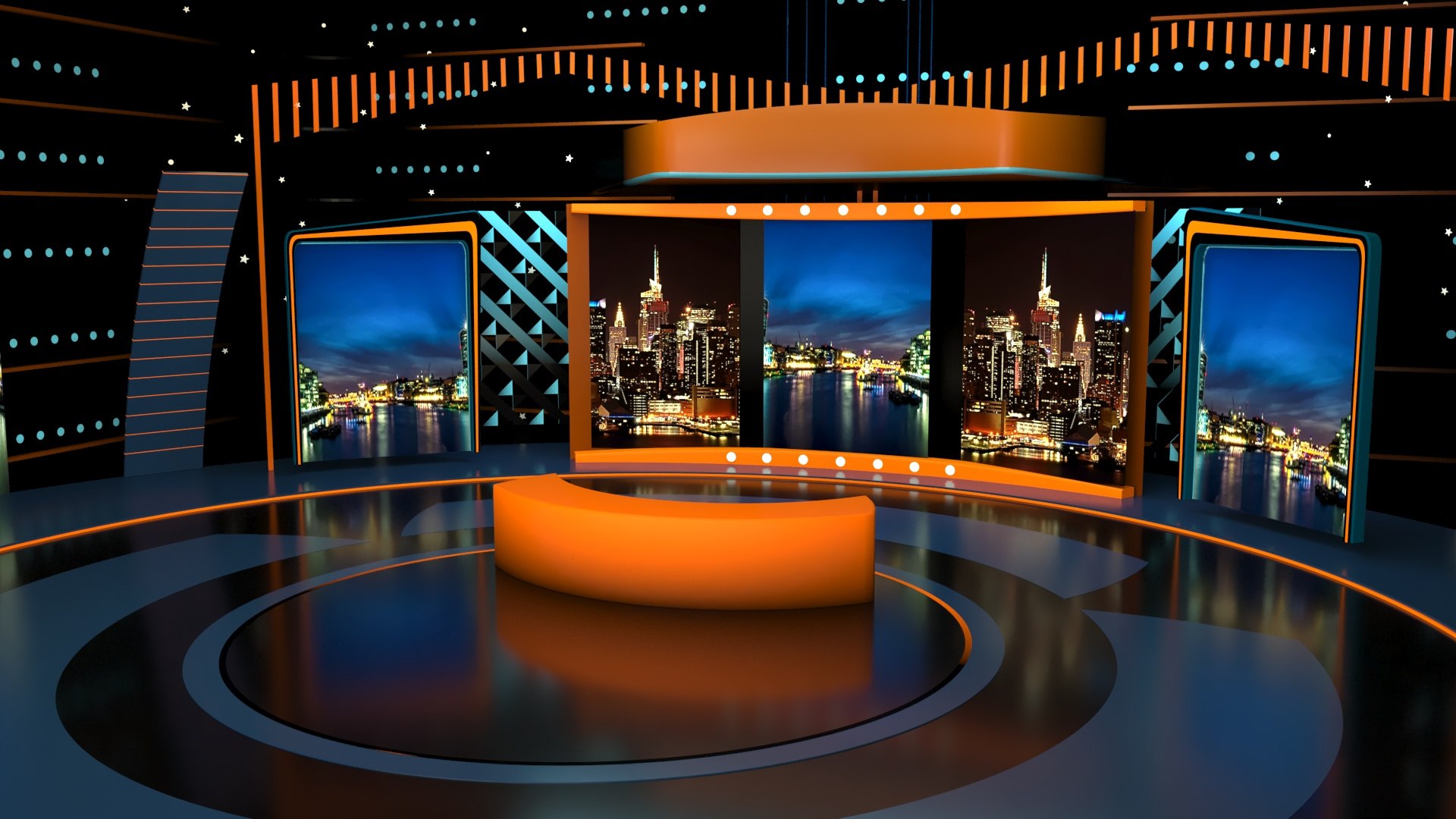 3D Tv Studio Design Model - TurboSquid 1779327