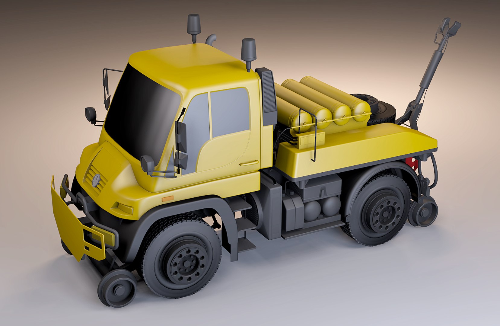 3d Unimog U400 Model