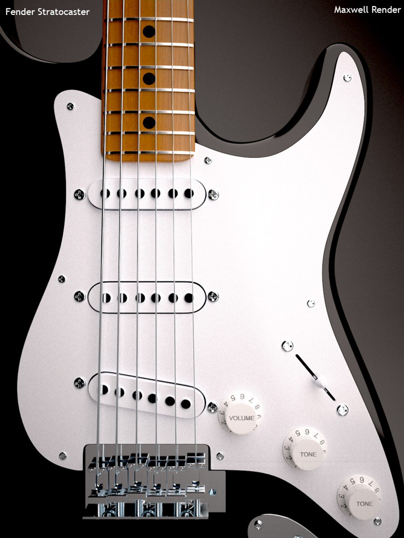 Fender Guitar 3d Model