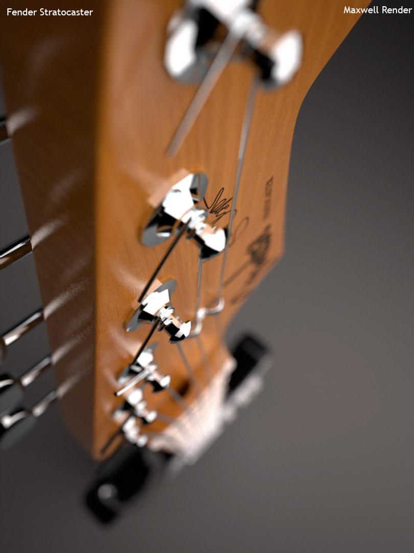 Fender Guitar 3d Model