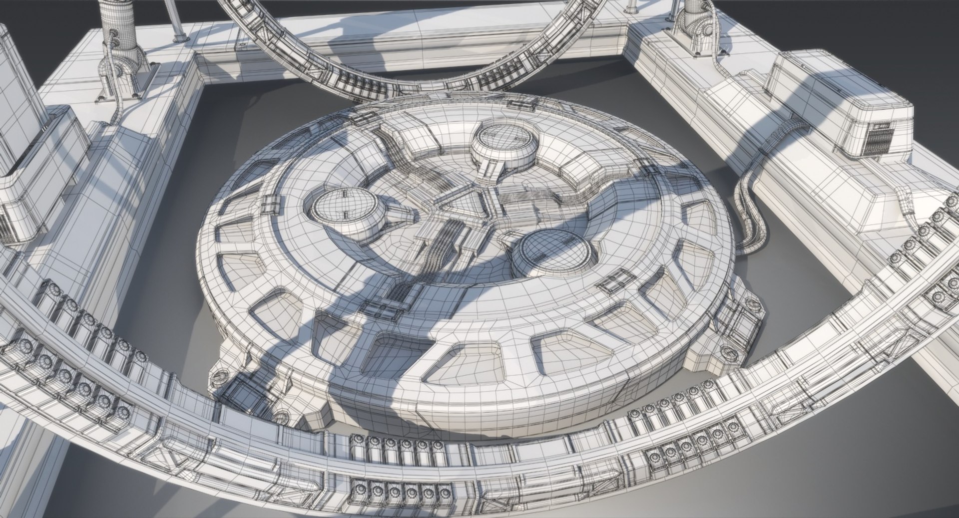 3D Sci-fi Teleport Model - TurboSquid 1300341