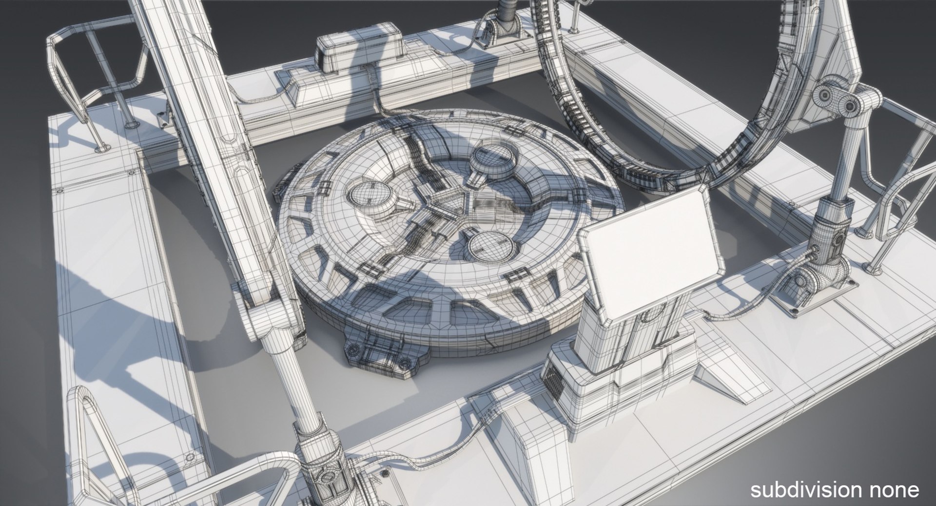 3D Sci-fi Teleport Model - TurboSquid 1300341