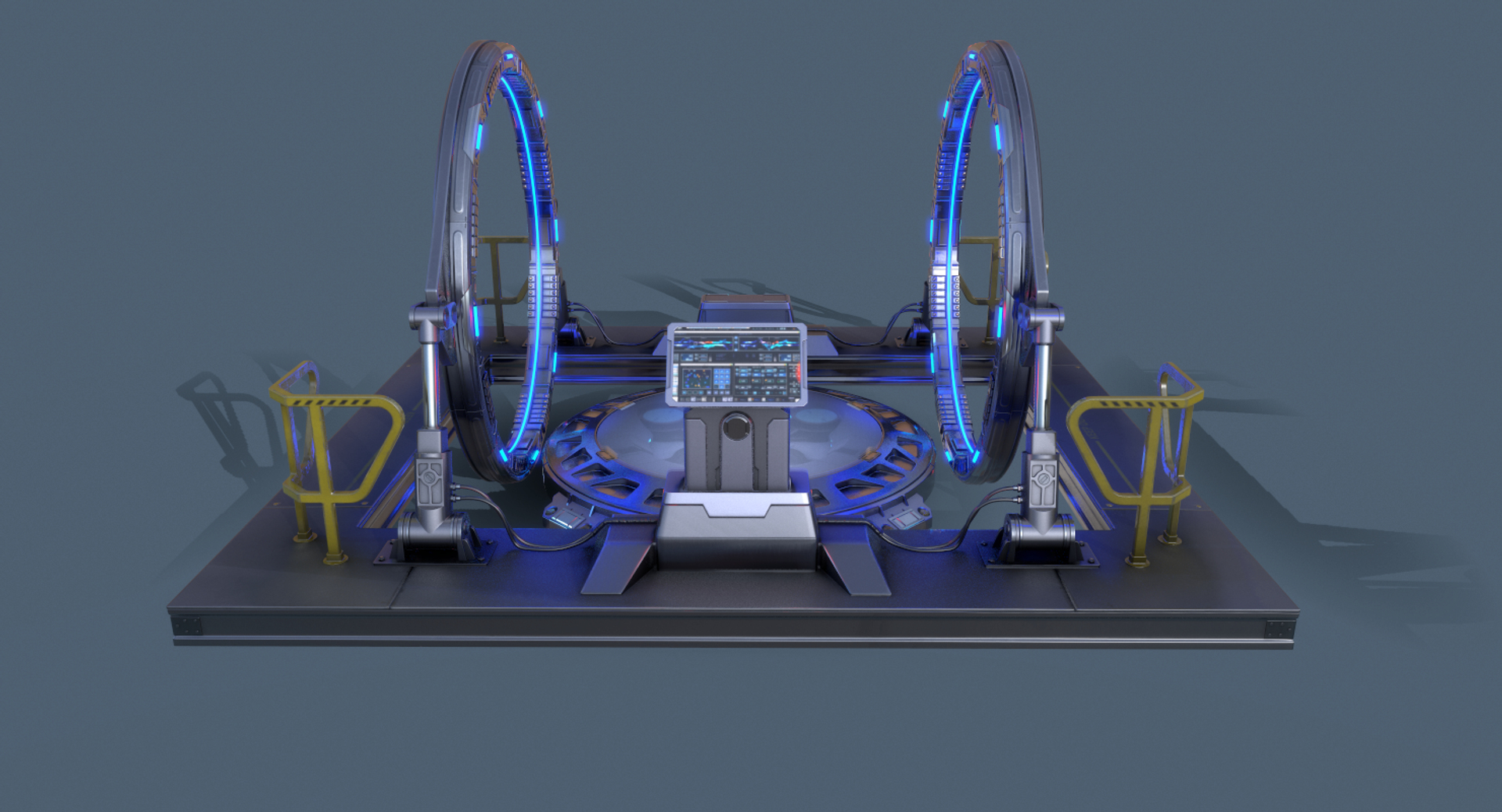3D Sci-fi Teleport Model - TurboSquid 1300341
