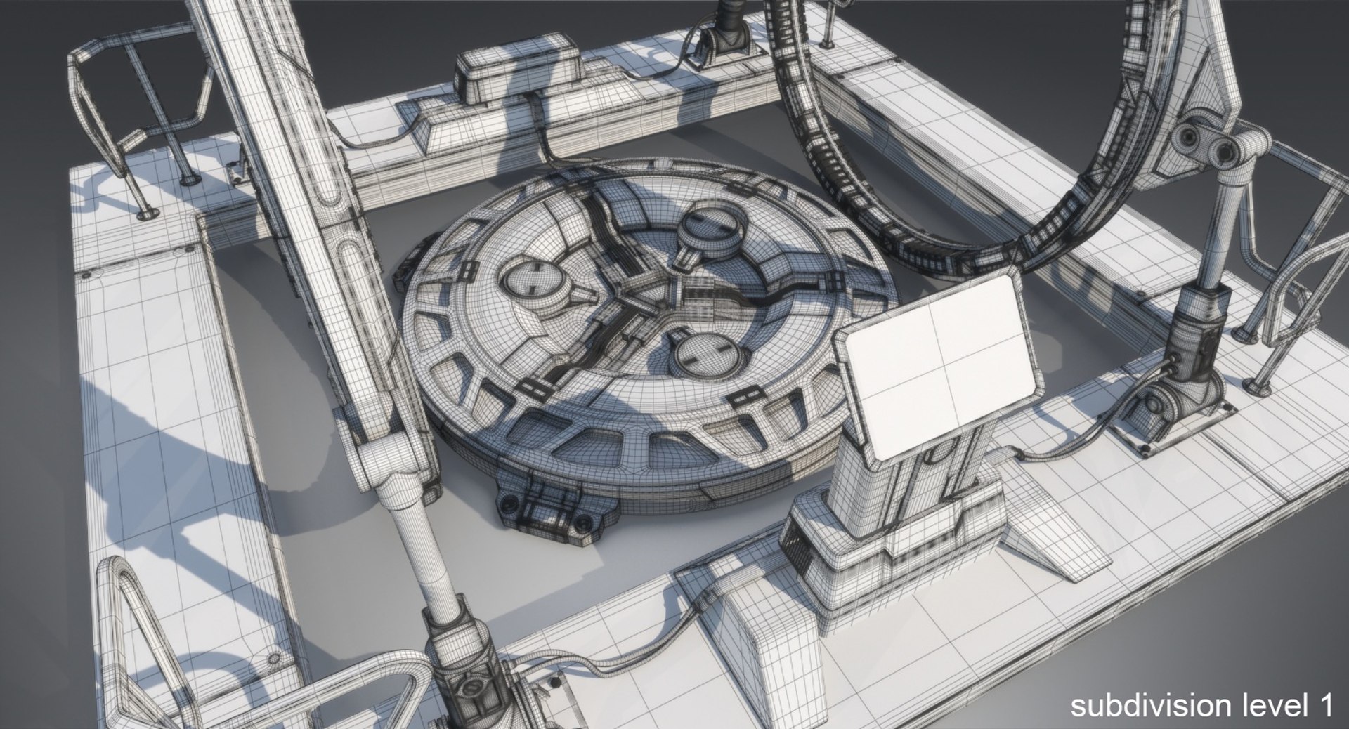 3D Sci-fi Teleport Model - TurboSquid 1300341