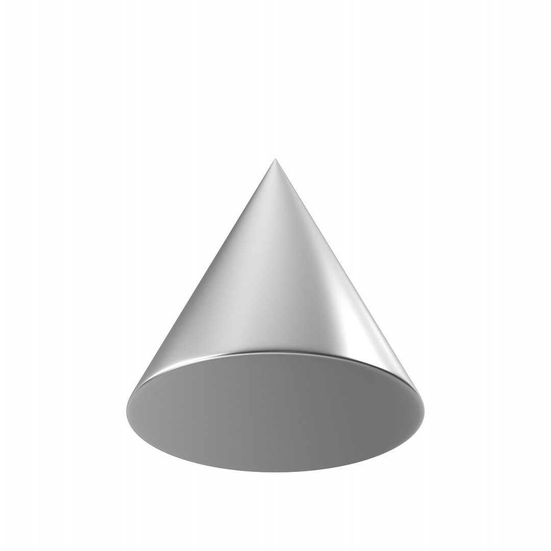 3D Cone Chrome Model - TurboSquid 1845451