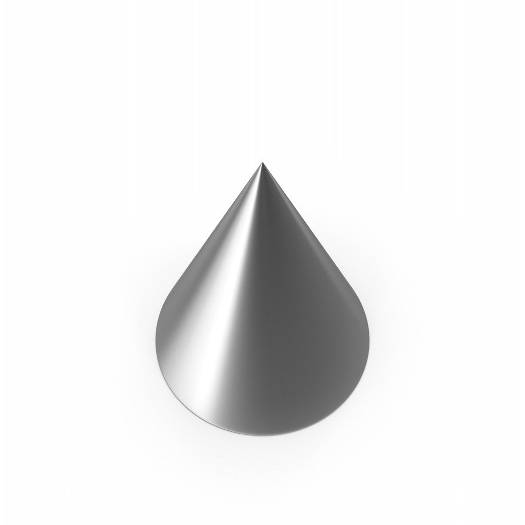 3D Cone Chrome Model - TurboSquid 1845451