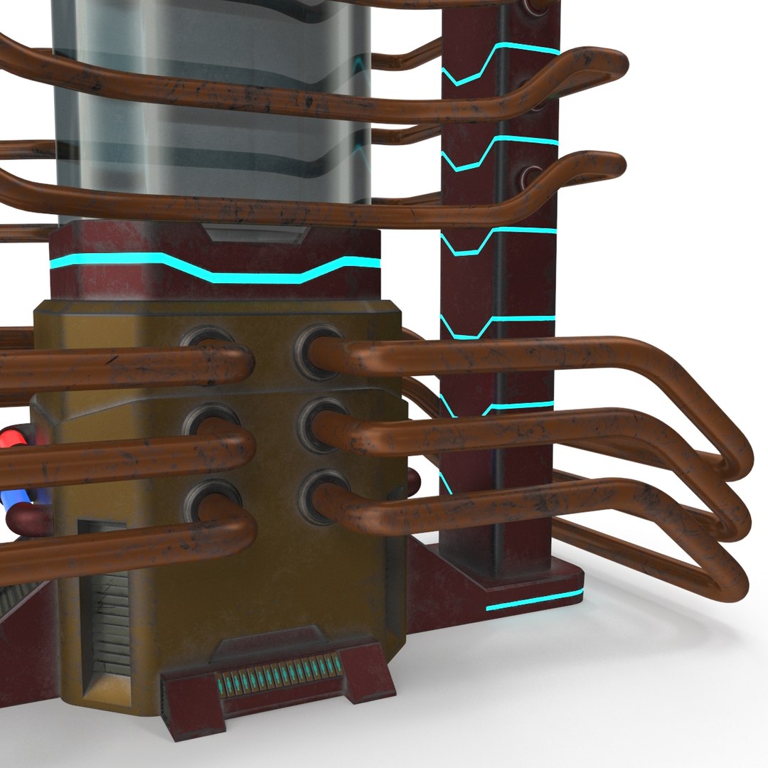 SciFi Pillar PBR Model - TurboSquid 1833629