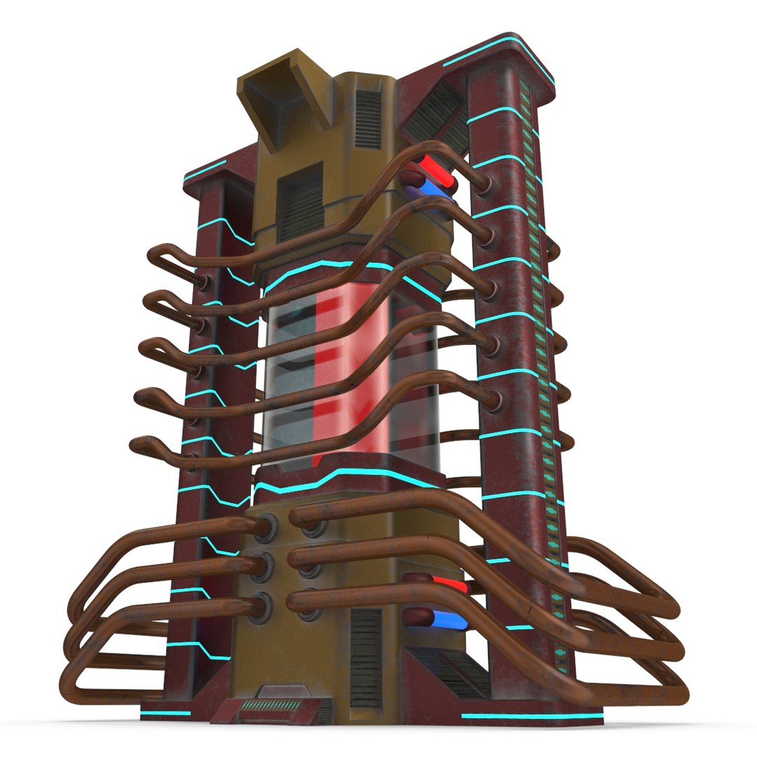 SciFi Pillar PBR Model - TurboSquid 1833629