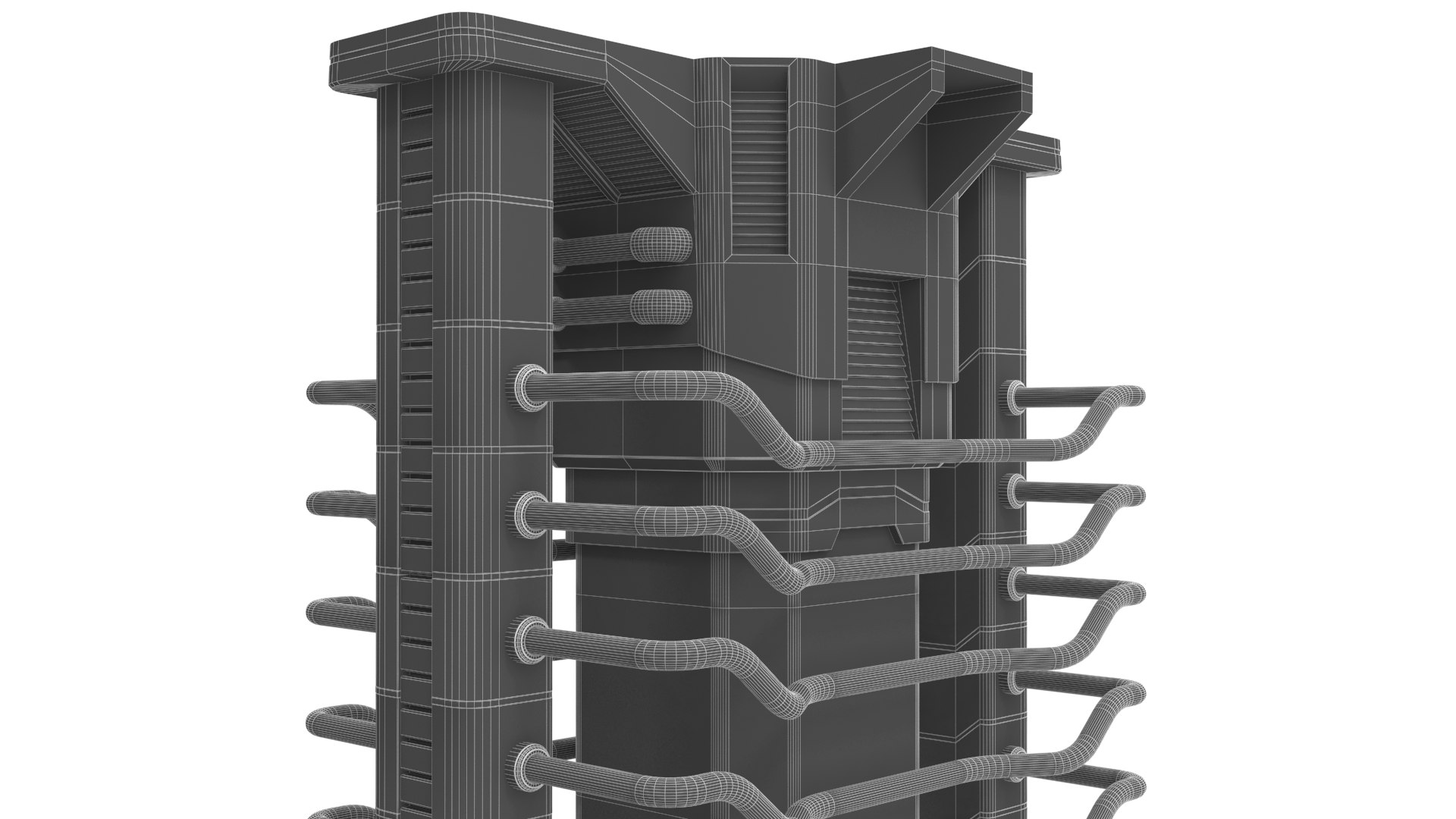 SciFi Pillar PBR Model - TurboSquid 1833629