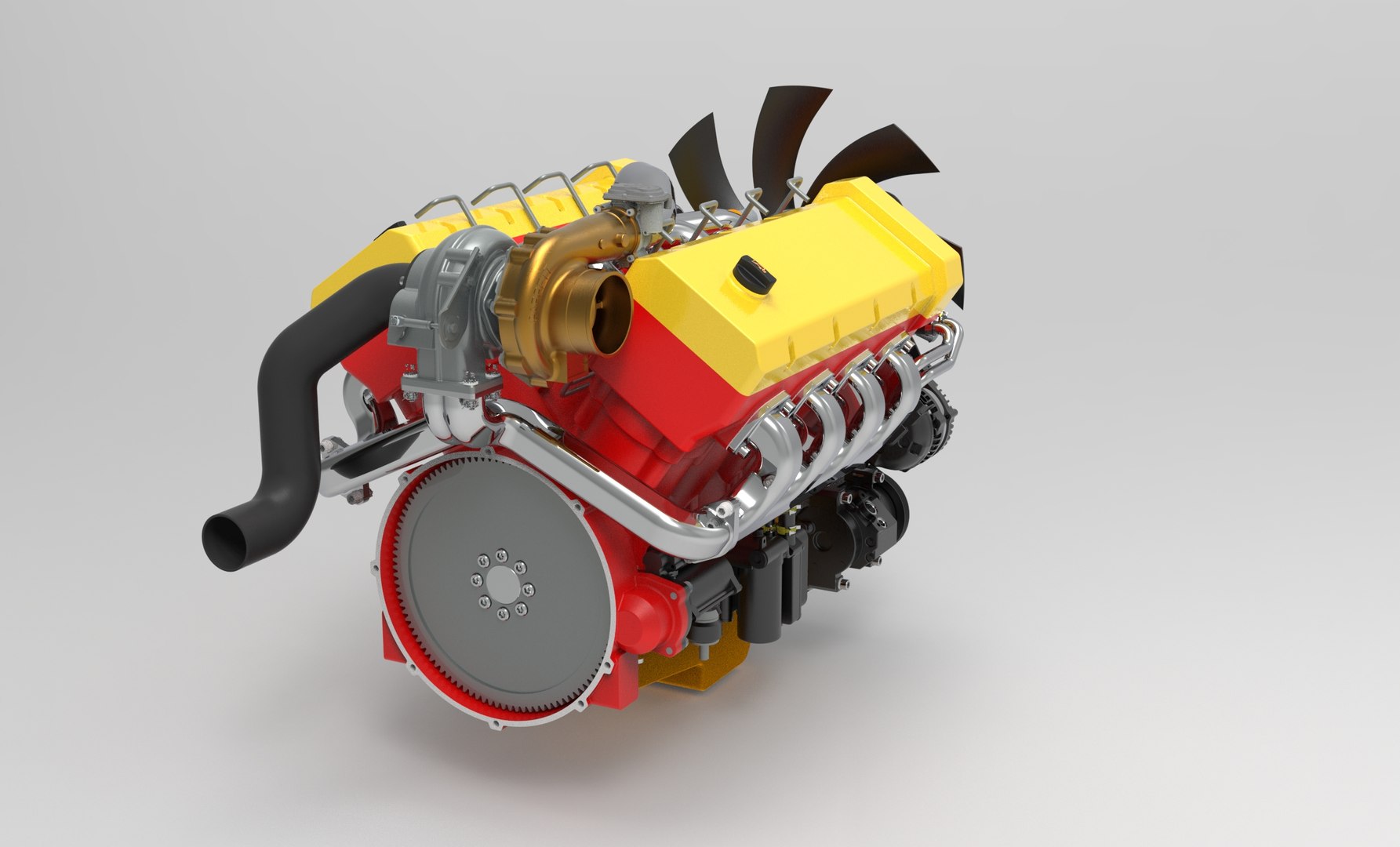 V8 Turbo Engine CAD 3D Model 3D Model - TurboSquid 1847722