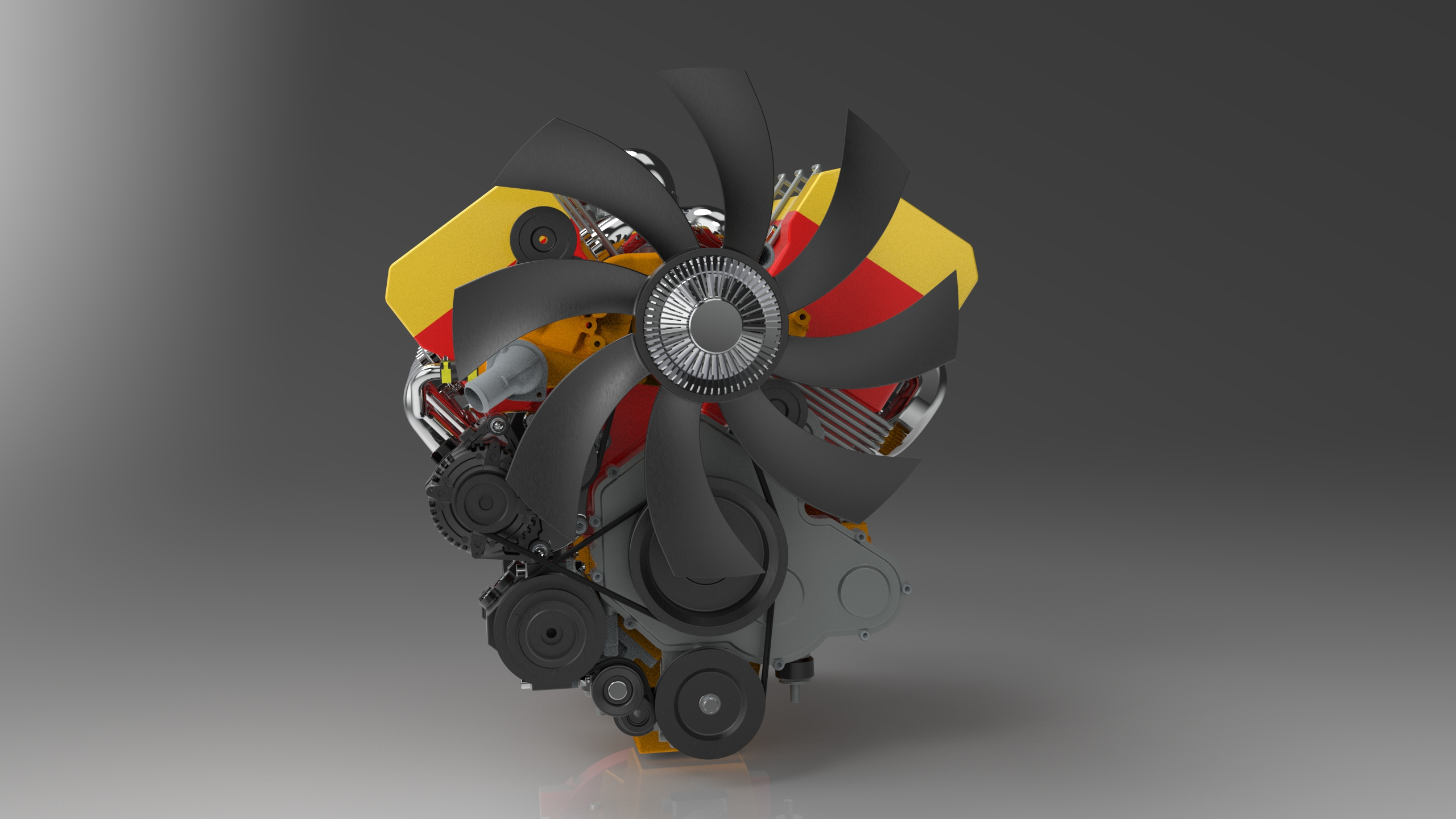 modelo 3d Motor V8 Turbo CAD Modelo 3D - TurboSquid 1847722