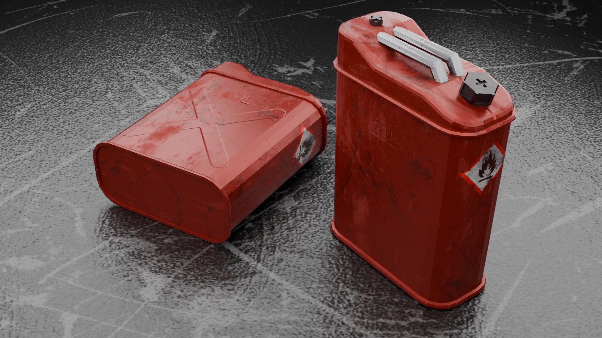 Gas Can Low Poly 3D - TurboSquid 2253766