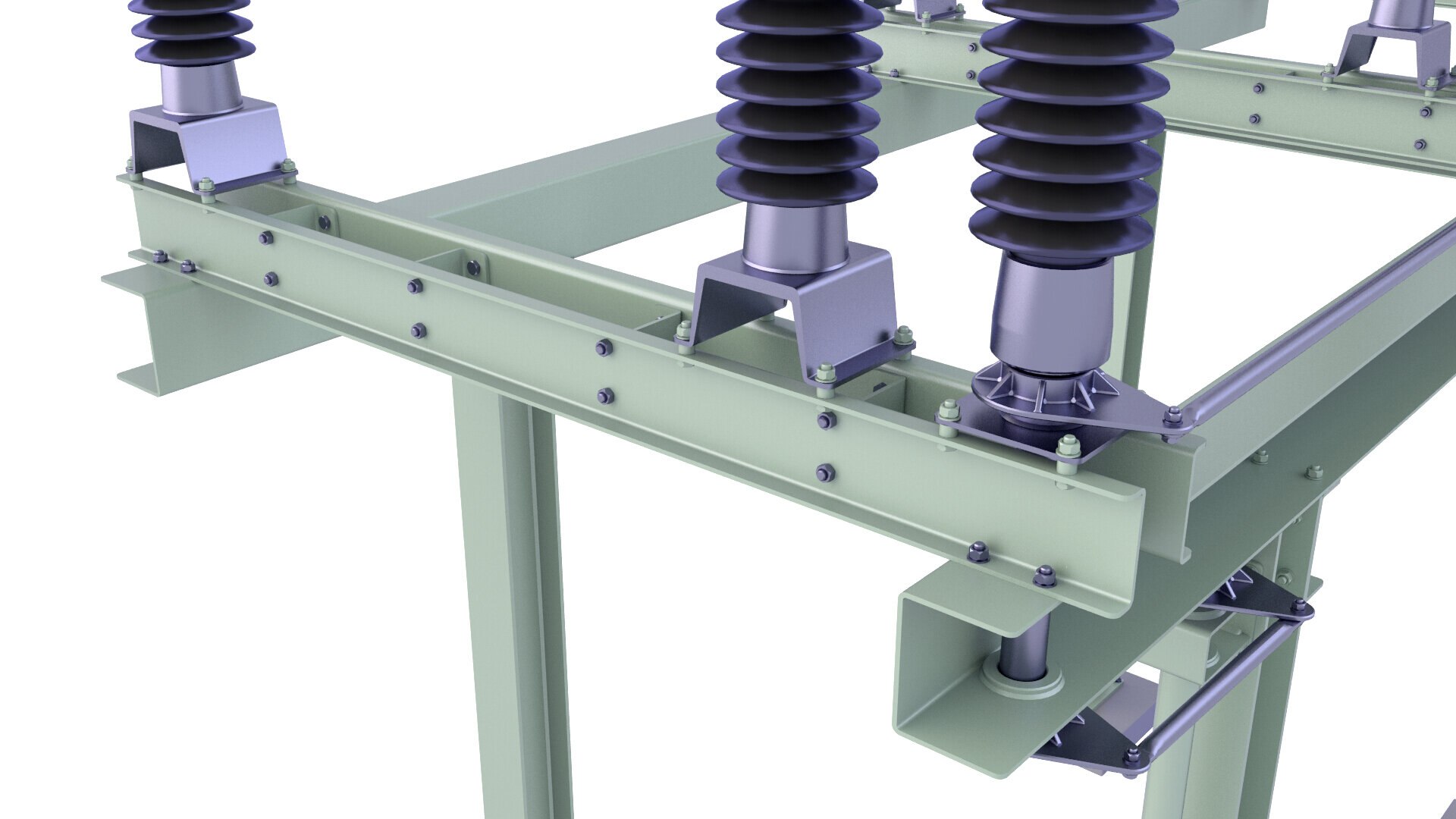 3D Substation Vertical Break Disconnector 27 - TurboSquid 2098667