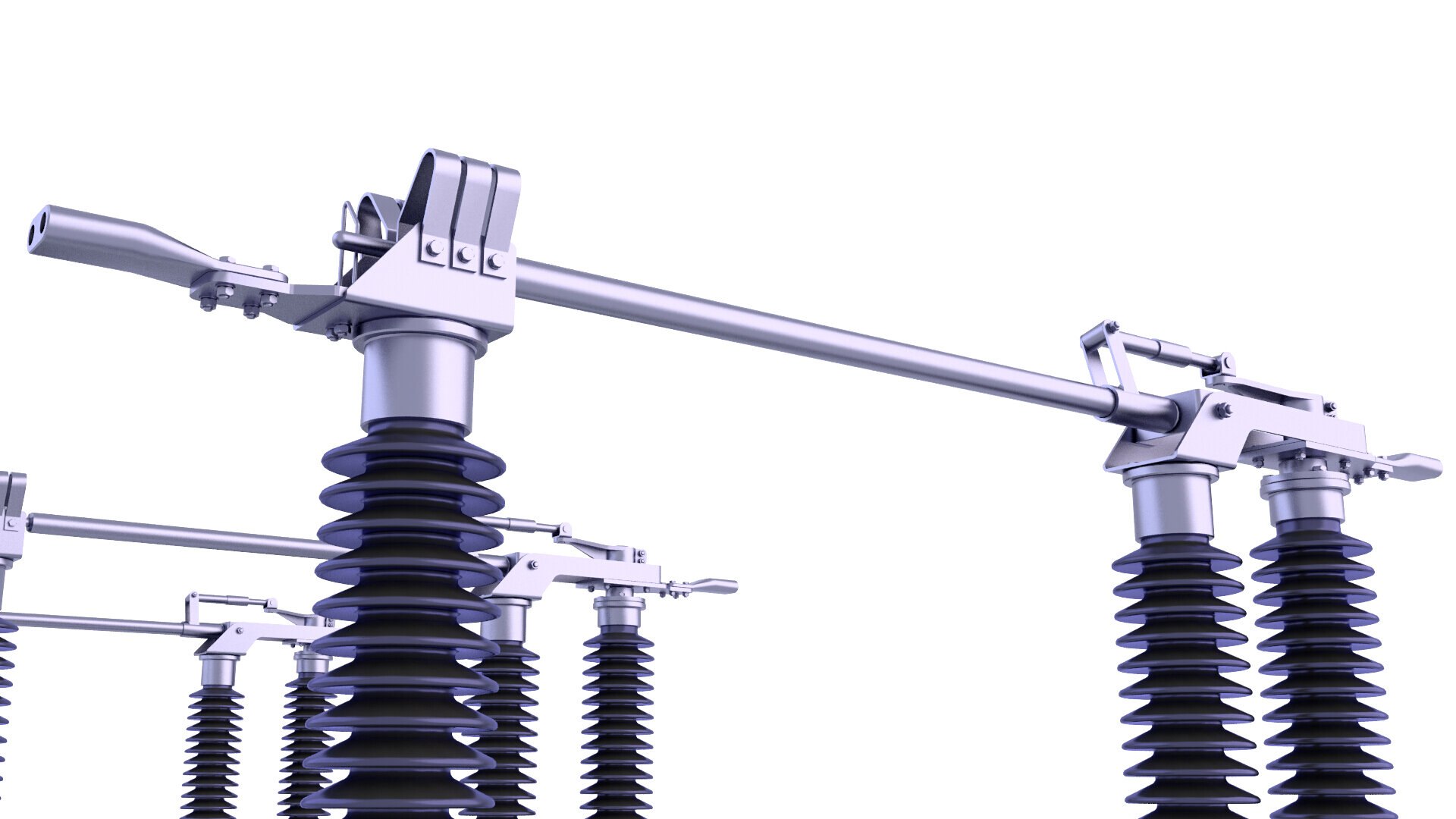 3D Substation Vertical Break Disconnector 27 - TurboSquid 2098667
