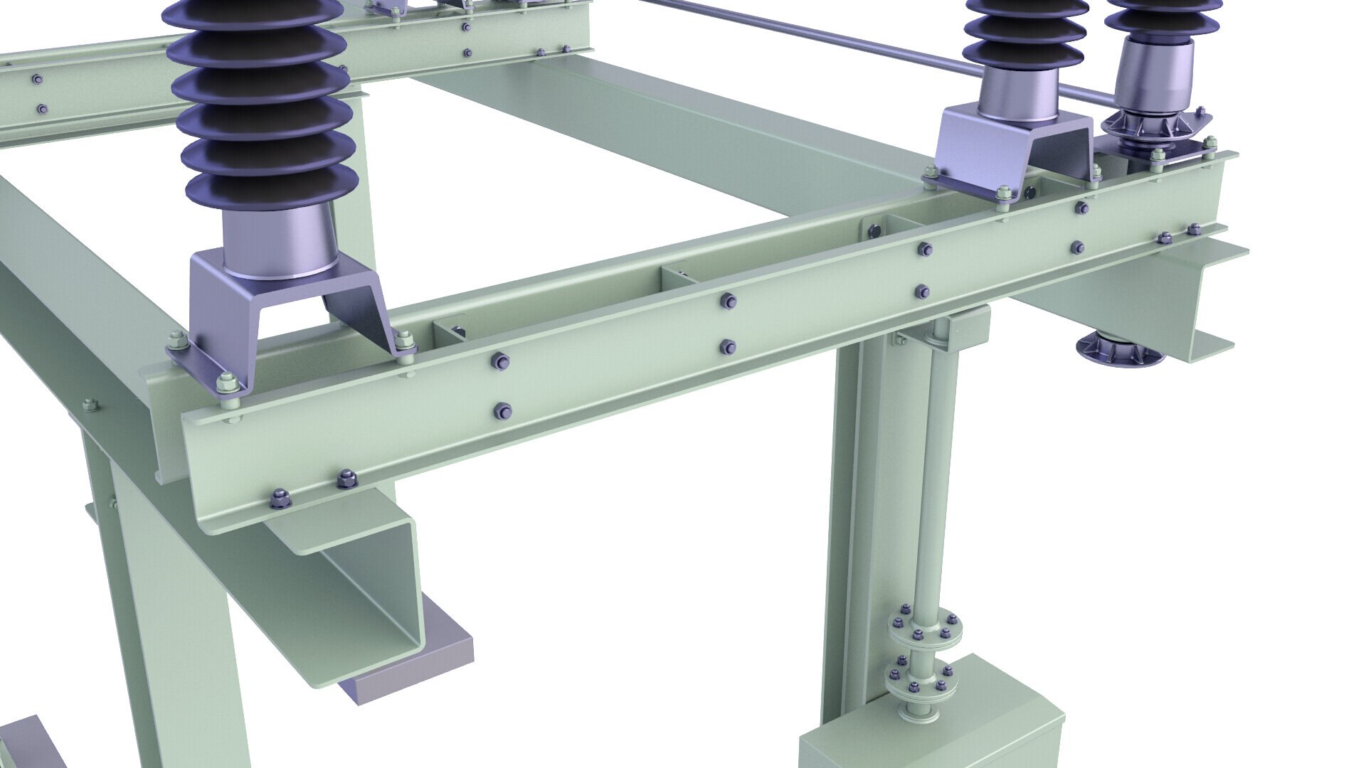 3D Substation Vertical Break Disconnector 27 - TurboSquid 2098667