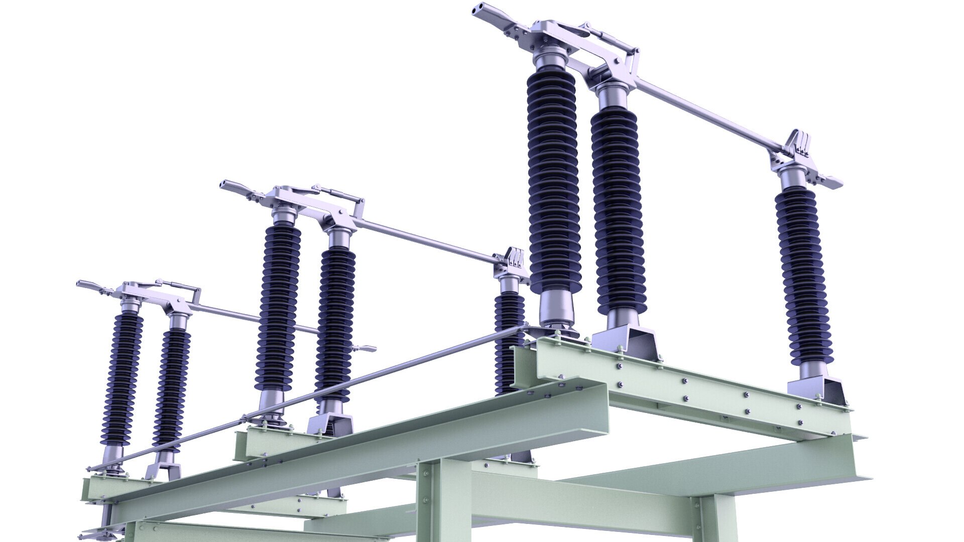 3D Substation Vertical Break Disconnector 27 - TurboSquid 2098667