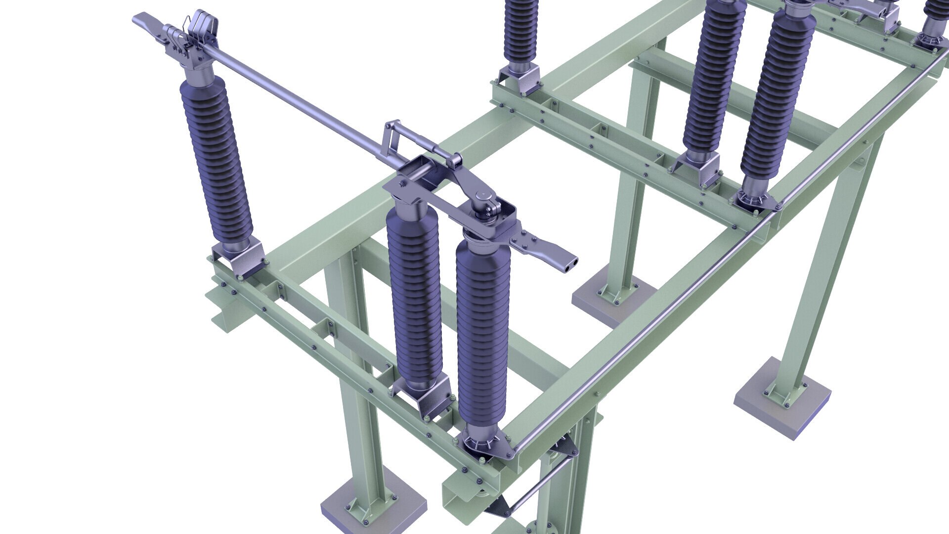 3D Substation Vertical Break Disconnector 27 - TurboSquid 2098667