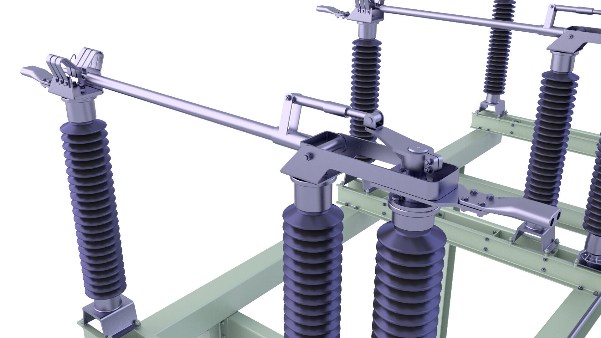 3D Substation Vertical Break Disconnector 27 - TurboSquid 2098667