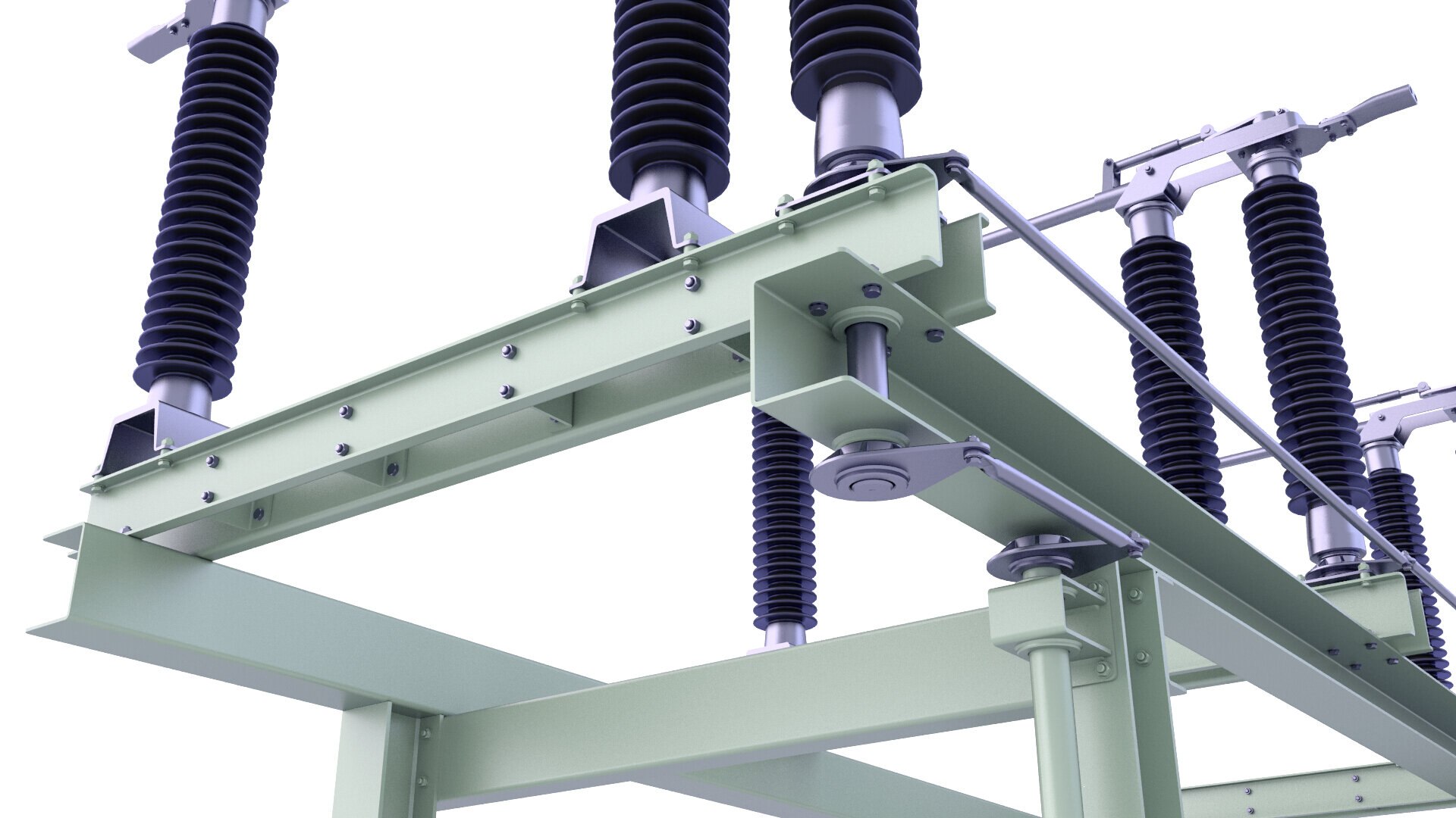 3D Substation Vertical Break Disconnector 27 - TurboSquid 2098667