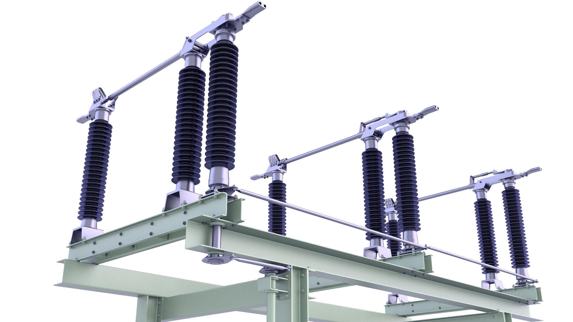 3D Substation Vertical Break Disconnector 27 - TurboSquid 2098667