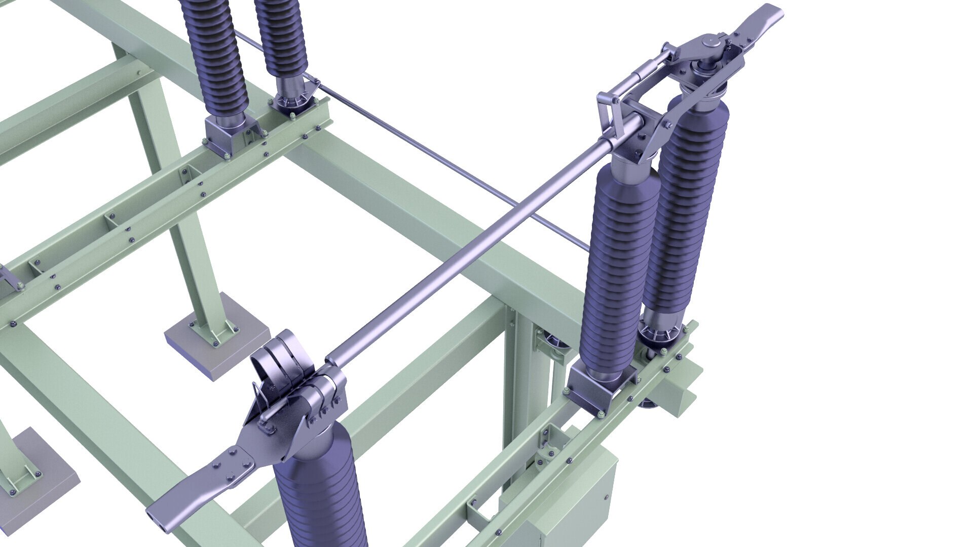 3D Substation Vertical Break Disconnector 27 - TurboSquid 2098667