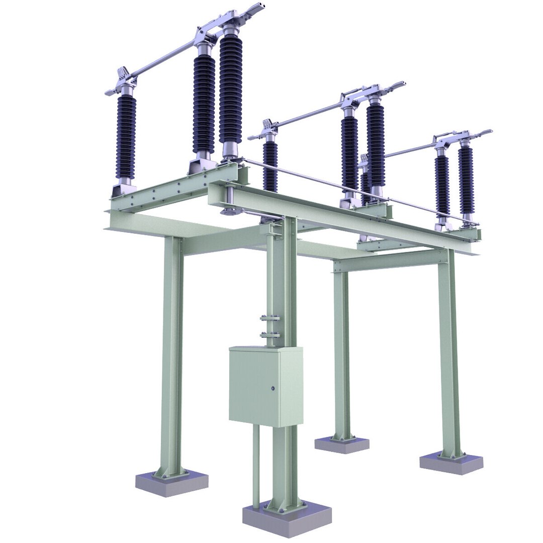 3D Substation Vertical Break Disconnector 27 - TurboSquid 2098667