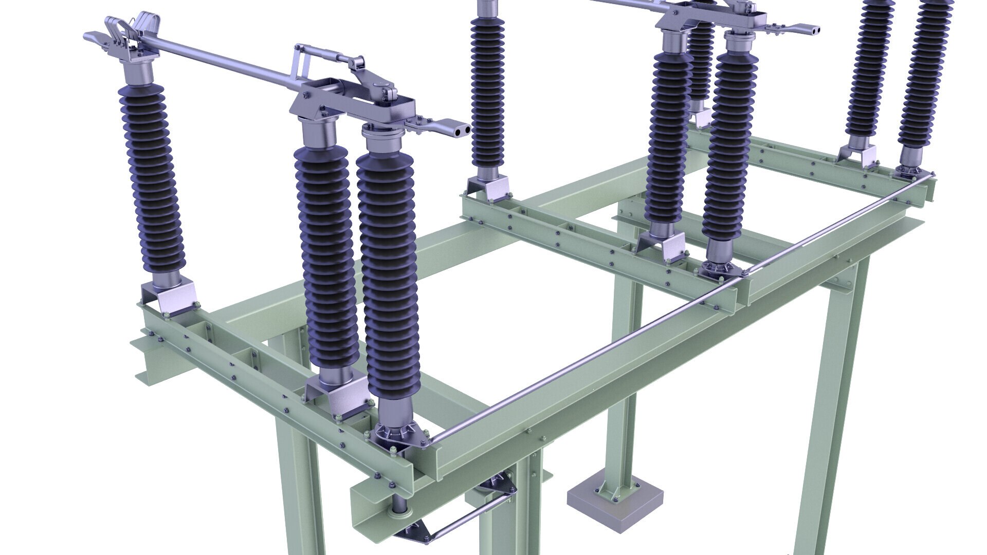 3D Substation Vertical Break Disconnector 27 - TurboSquid 2098667