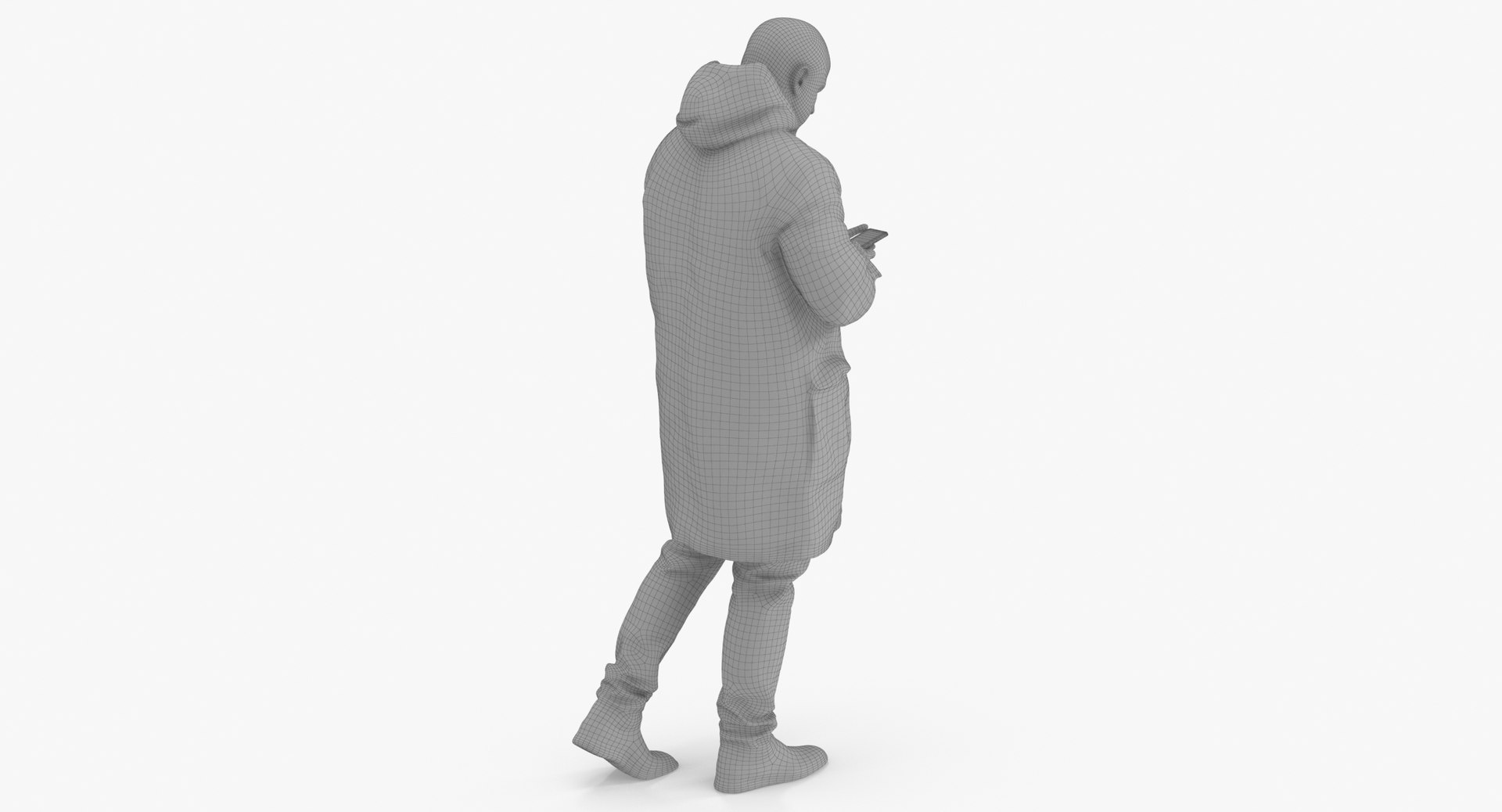 Arnold Casual Winter Idle Pose With Phone 06 model - TurboSquid 1859052