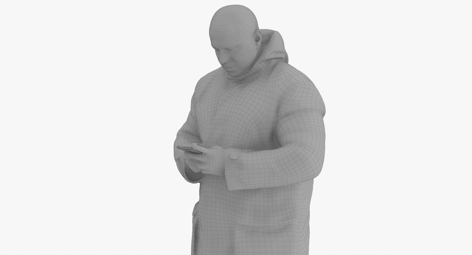 Arnold Casual Winter Idle Pose With Phone 06 model - TurboSquid 1859052