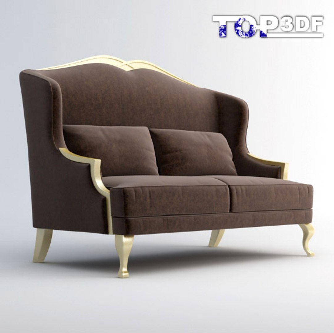 classical sofa 3d model