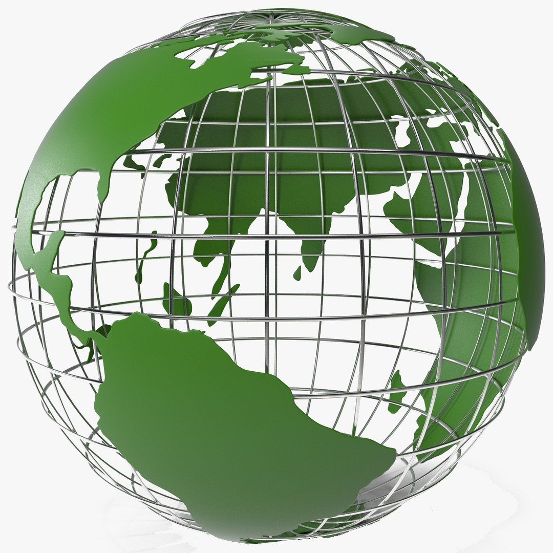 Stylized World Modeled Mapped 3d Model