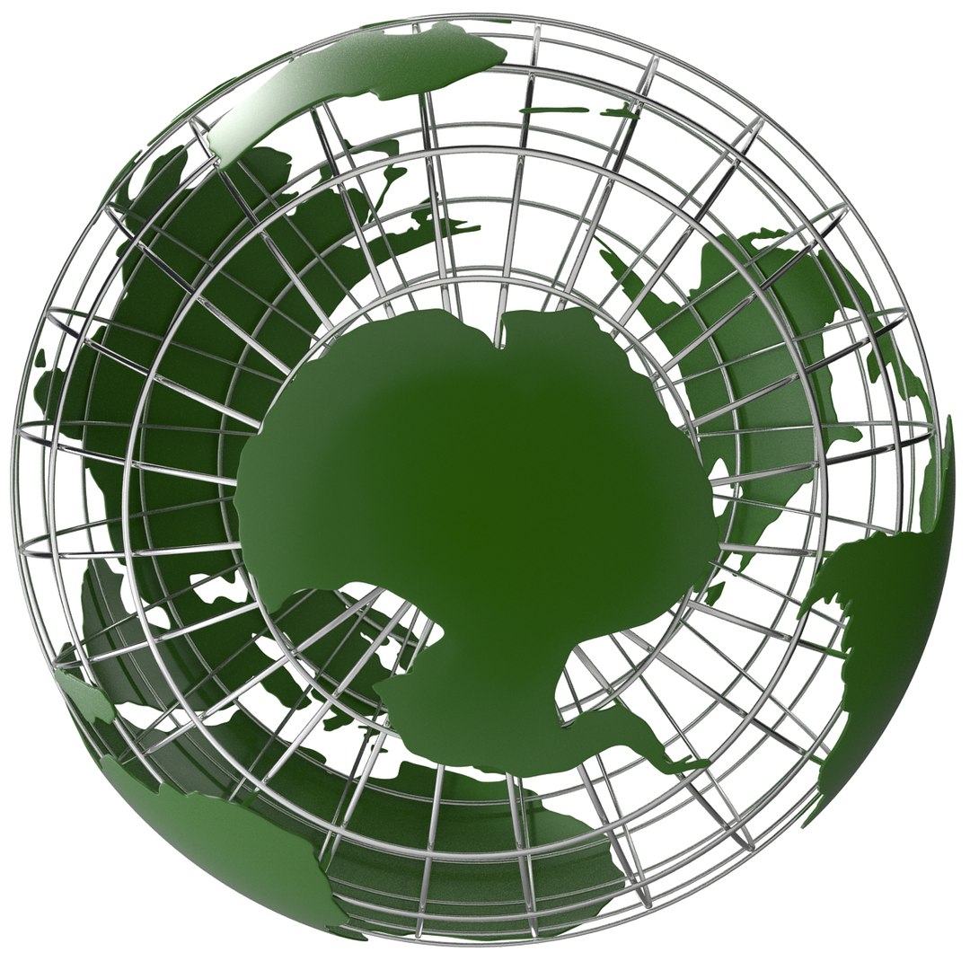 Stylized World Modeled Mapped 3d Model