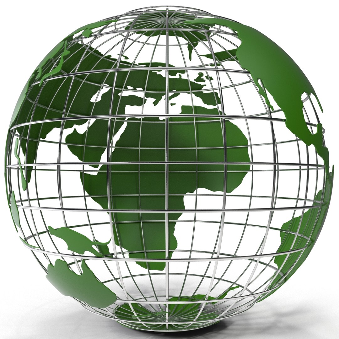 Stylized World Modeled Mapped 3d Model