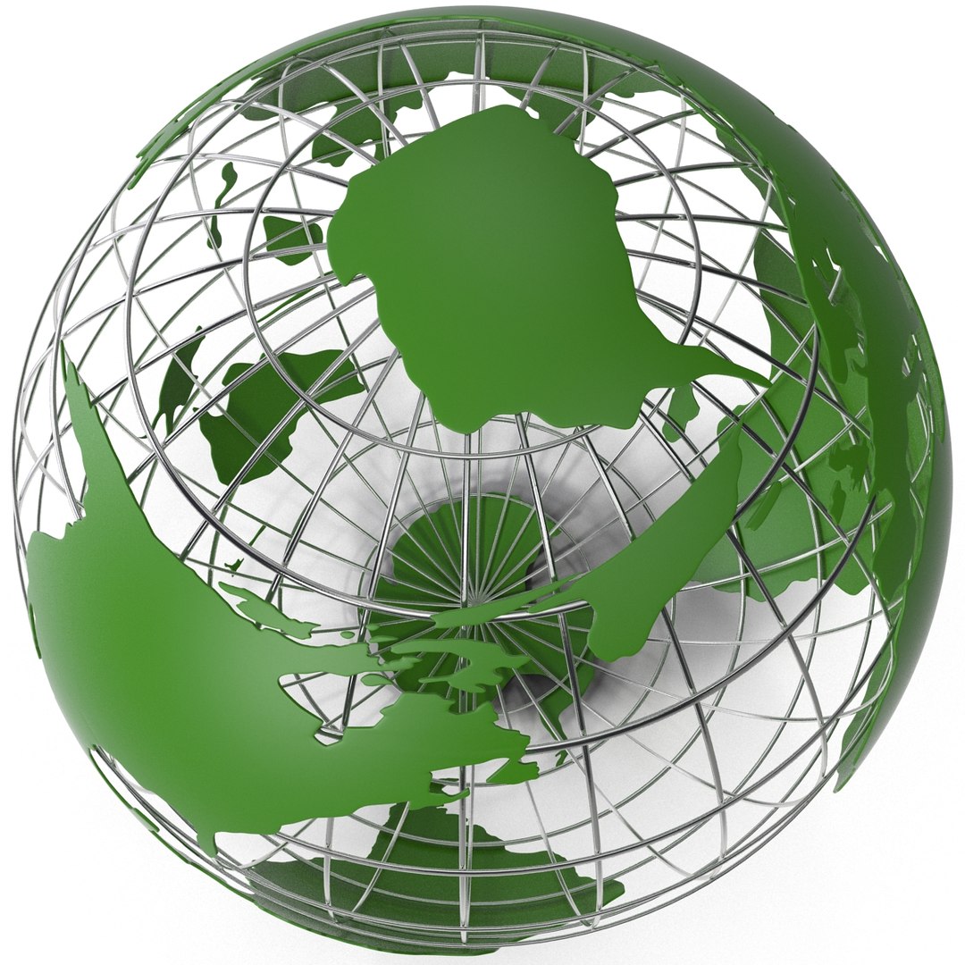 Stylized World Modeled Mapped 3d Model