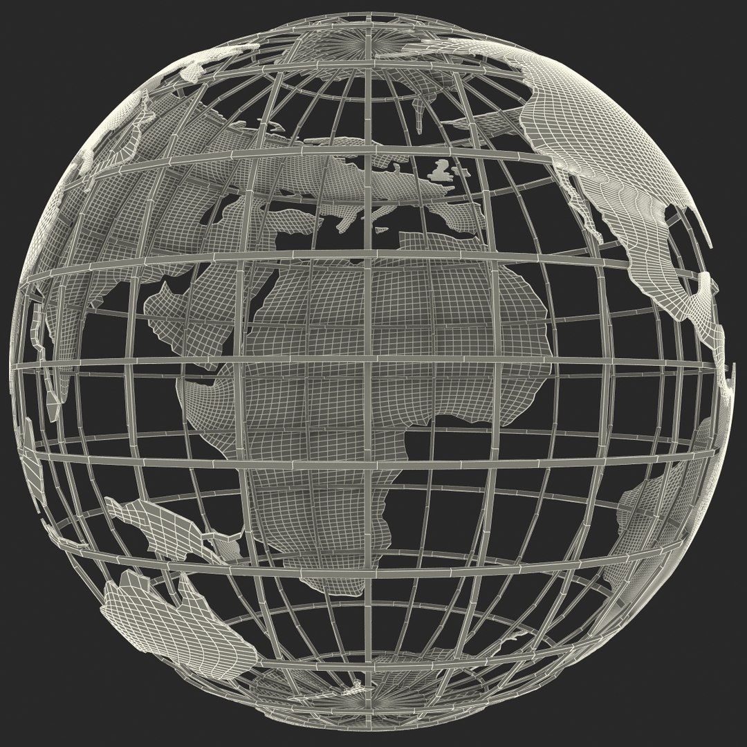 Stylized World Modeled Mapped 3d Model