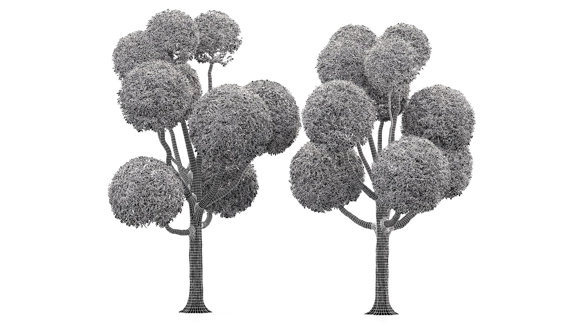 3D Fancy Shaped Decorative Tree-vray Max Model - TurboSquid 2245059