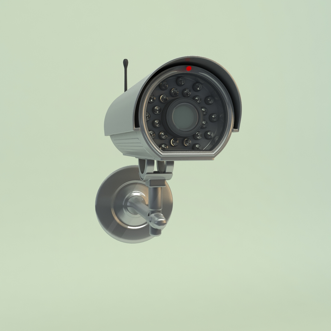 3d Model Outdoor Security Camera