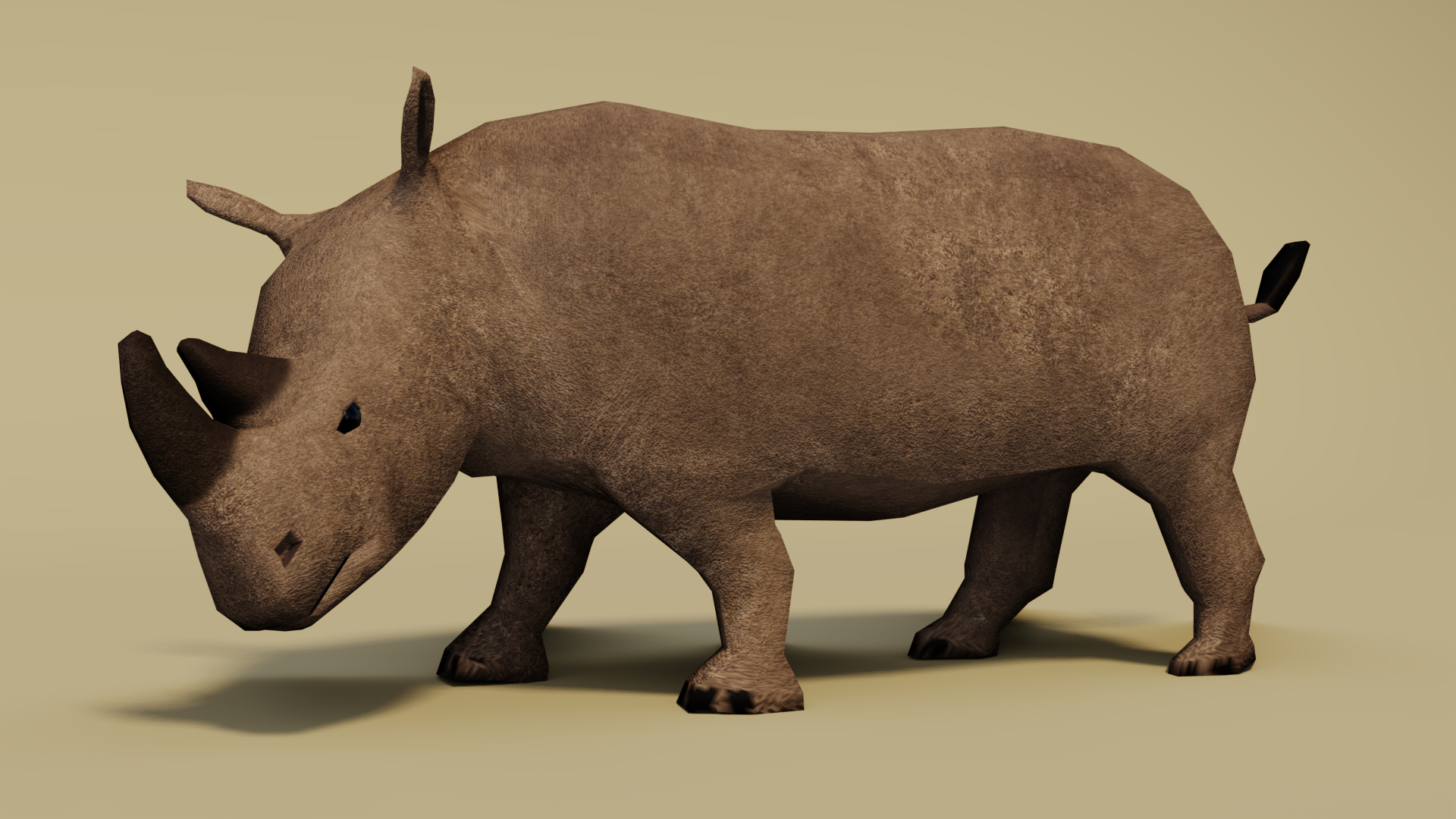 3D rhinoceros rhino model - TurboSquid 1686604