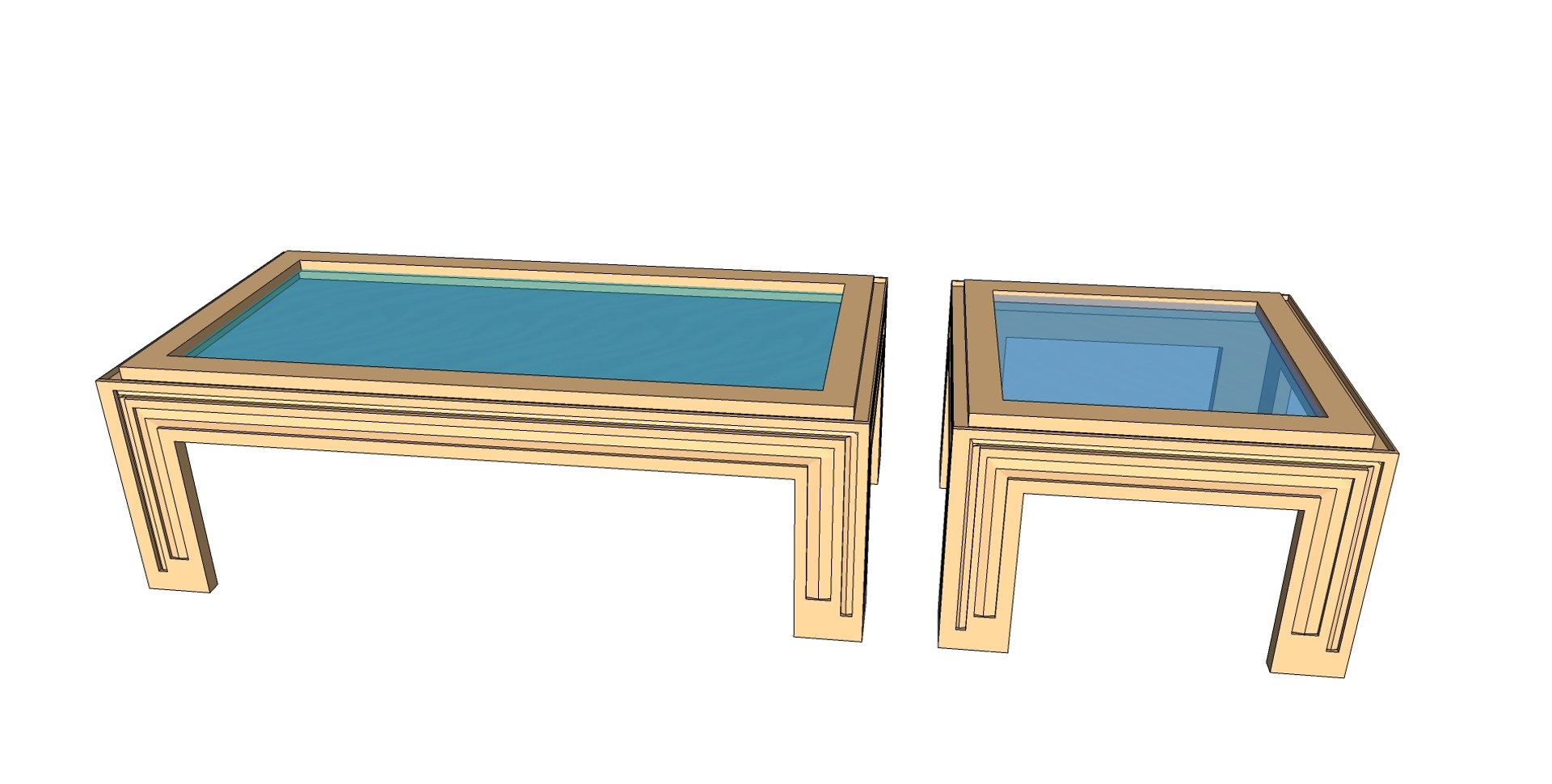 3d model tables wood l