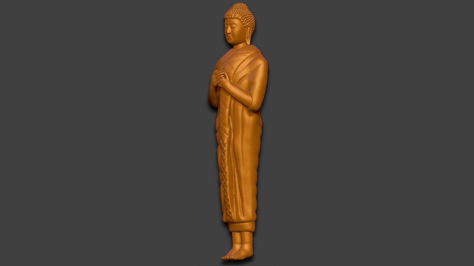 3D Model Buddha Asian Stand Action1 - TurboSquid 2310606
