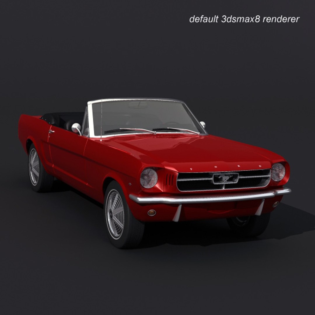 3d mustang convertible 1964 model