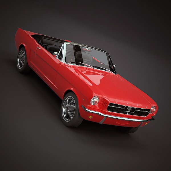 3d mustang convertible 1964 model