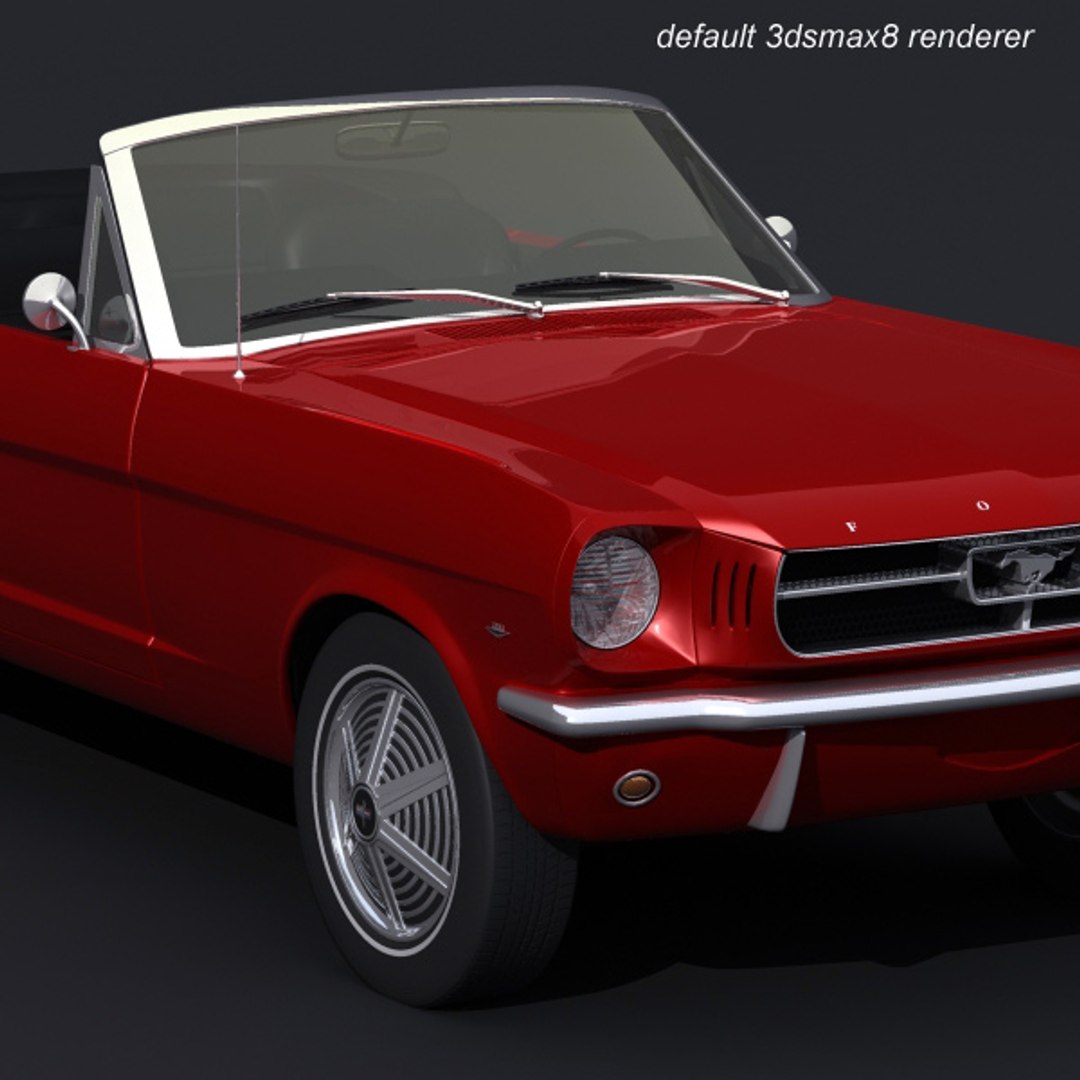3d mustang convertible 1964 model