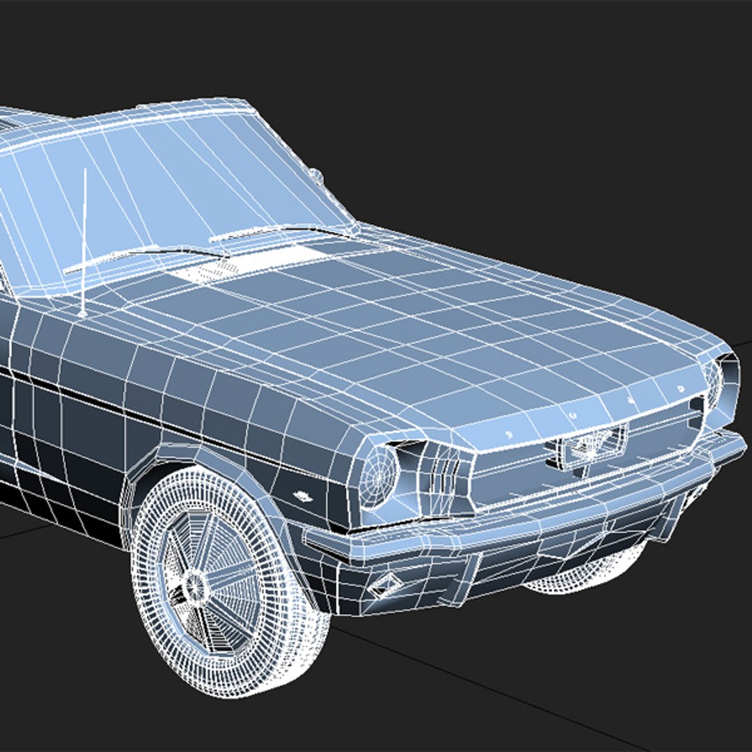 3d mustang convertible 1964 model