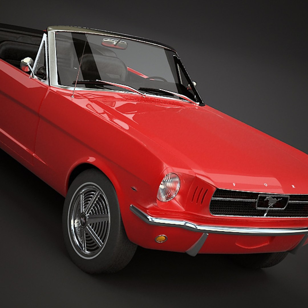 3d mustang convertible 1964 model
