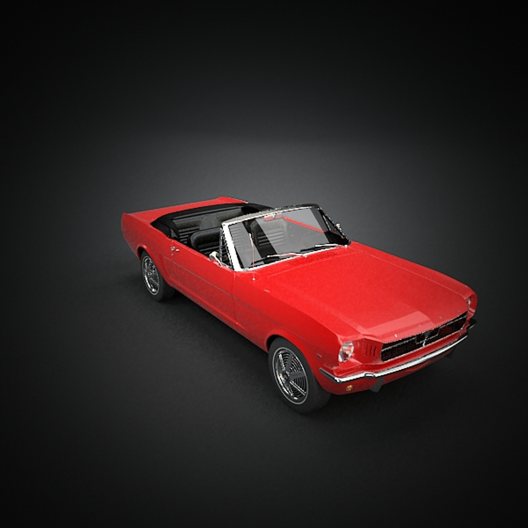 3d mustang convertible 1964 model