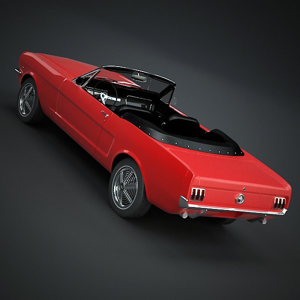3d mustang convertible 1964 model